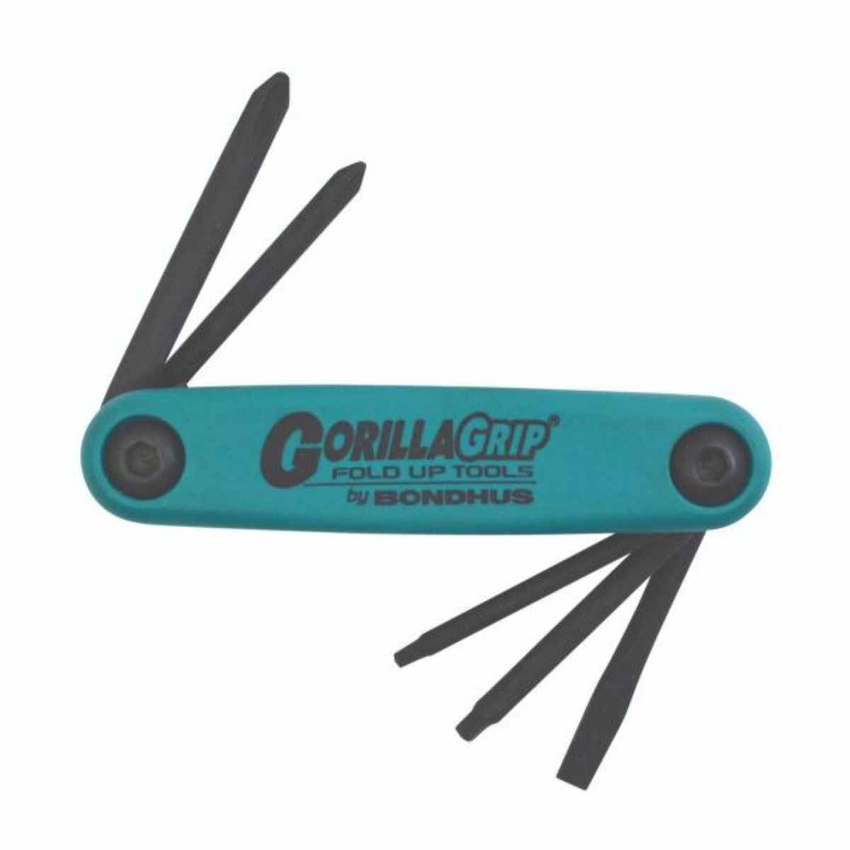 BONDHUS Gorilla Grip Hex fold up 5pcs Key Set PH/SLOT/RBST RFU5 ...