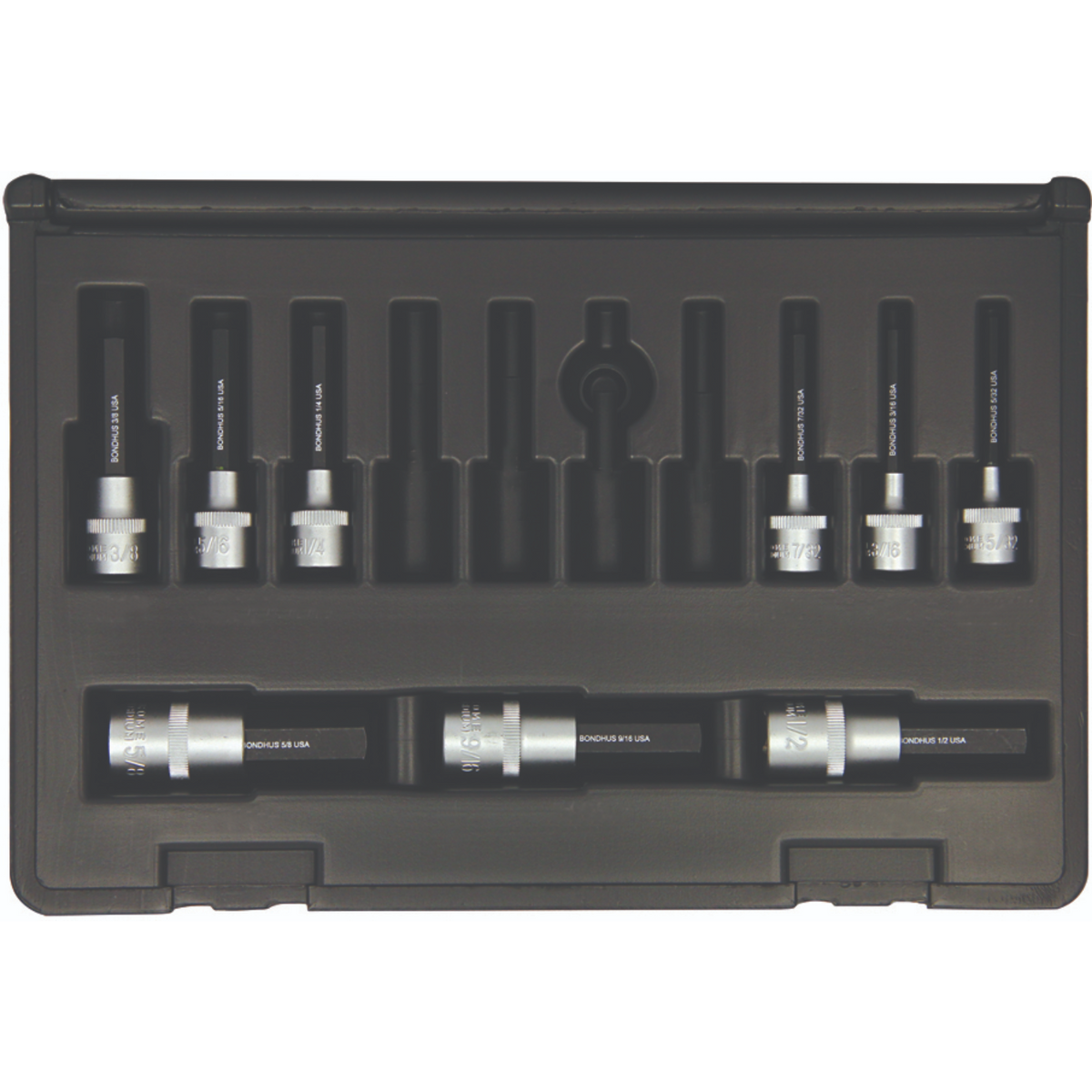 BONDHUS PHBX8M/S-2C BallEnd ProHold InHex Socket Bit 8pcs Metric Set 3 ...